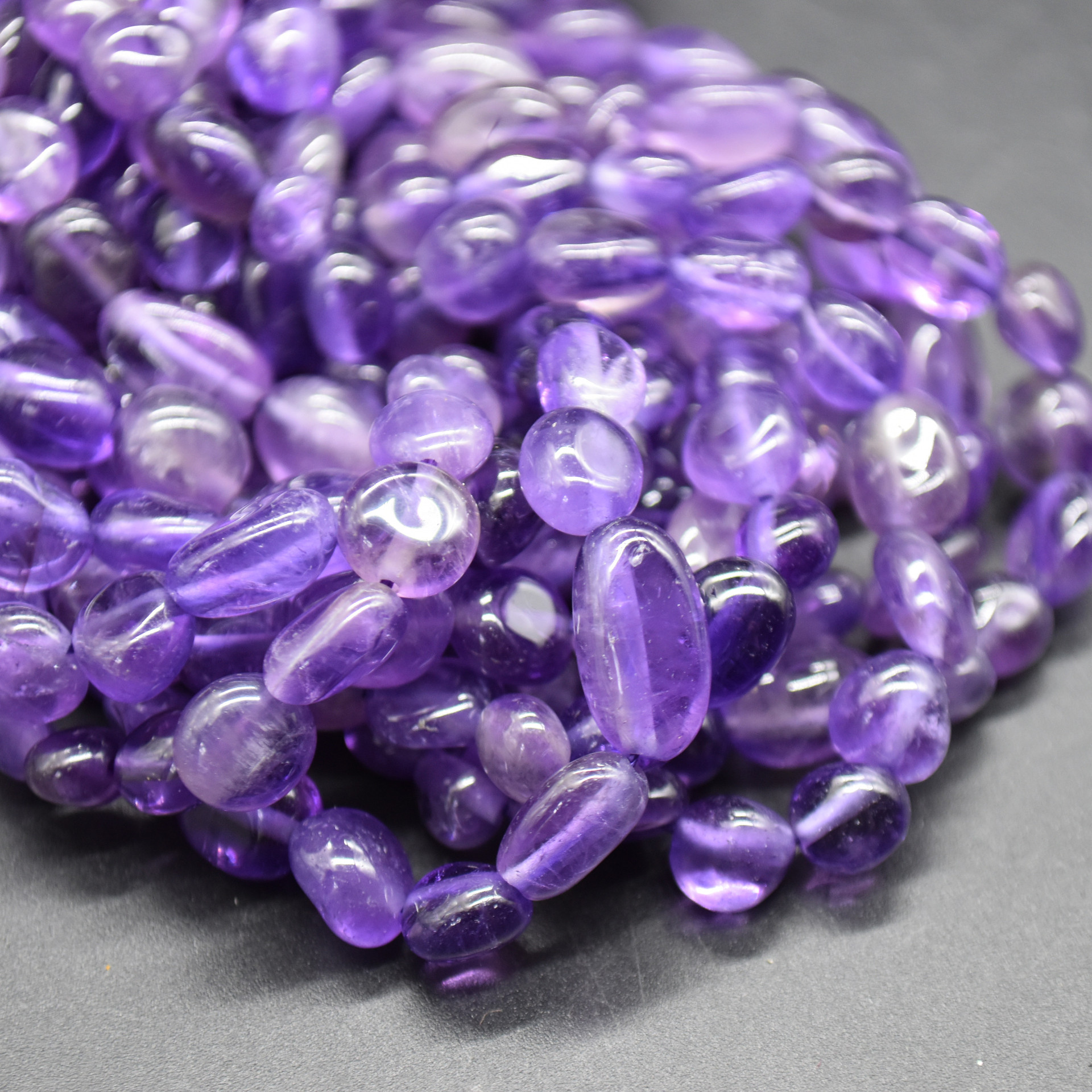 Semi-Precious Gemstone Amethyst Round Beads 4mm, 6mm, 8mm, 10mm