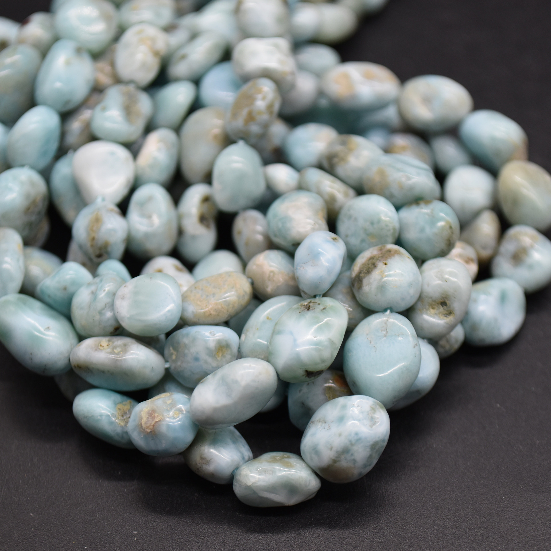 High Quality Grade A Natural Larimar Semi-precious Gemstone Pebble ...