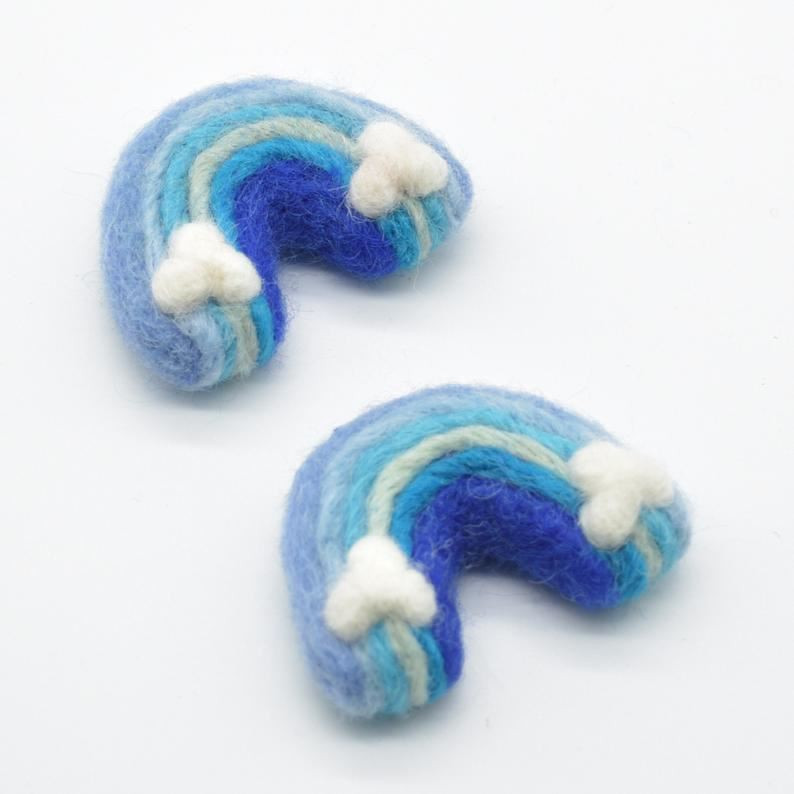 100% Wool Felt Rainbow