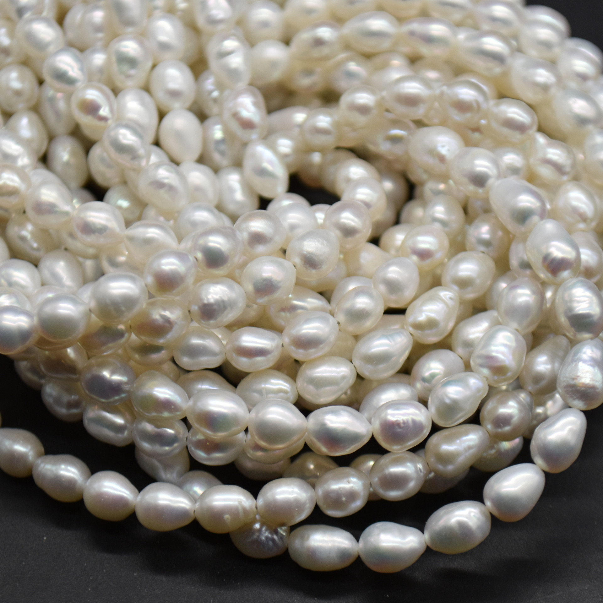 High Quality Grade A Natural White Freshwater Baroque Irregular ...