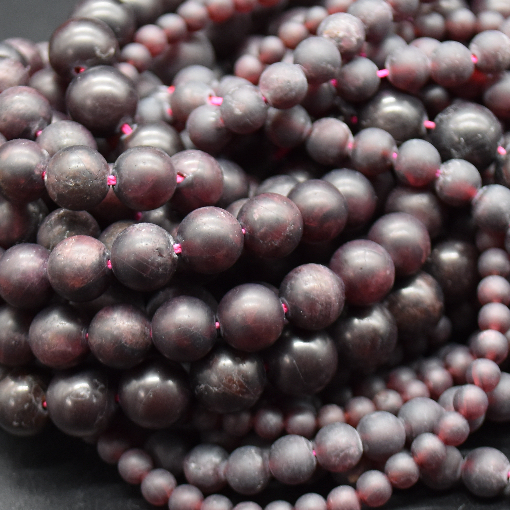 High Quality Grade A Natural Rose Quartz (pink) Frosted / Matte Round ...