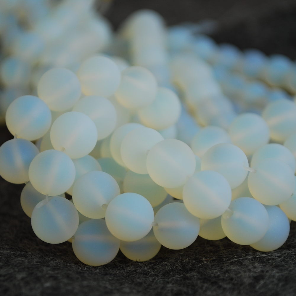 High Quality Opalite Moonstone Frosted / Matte Round Beads 4, 6, 8 ...