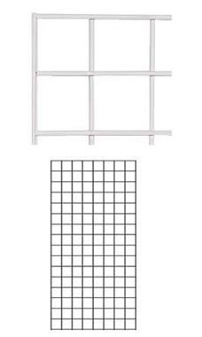 2 x 4 foot White Wire Grid Panel