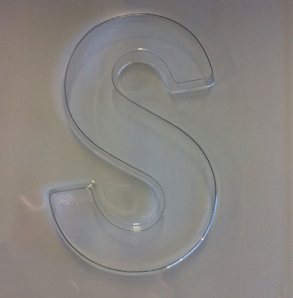 Jumbo Letter Mould S - Roberts Edible Craft