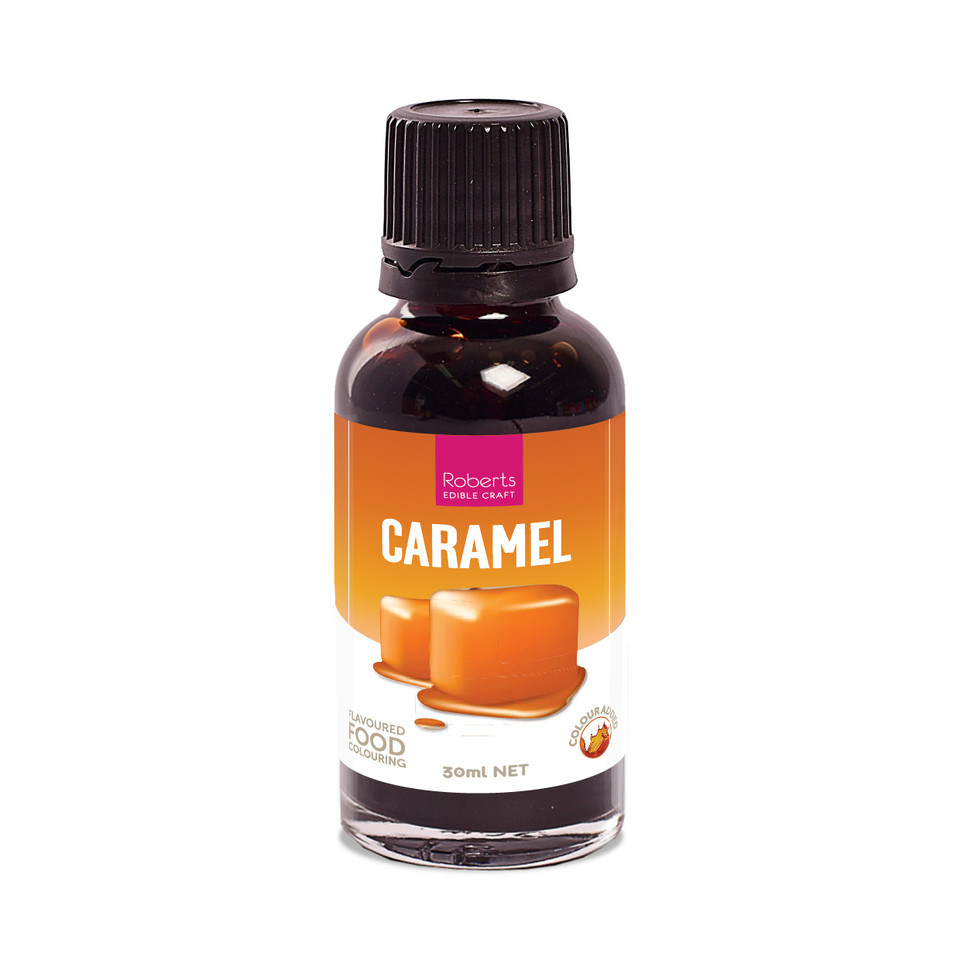 Caramel Flavoured Food Colouring 30ml - Roberts Edible Craft