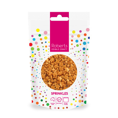 Gold Star Candy Shape Sprinkles