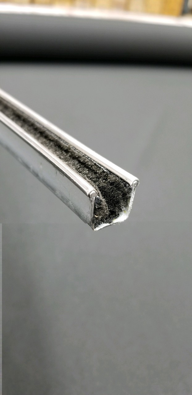 Y619 Stainless Steel Beaded Window Channel, RIGID 72" - J & J Auto Fabrics
