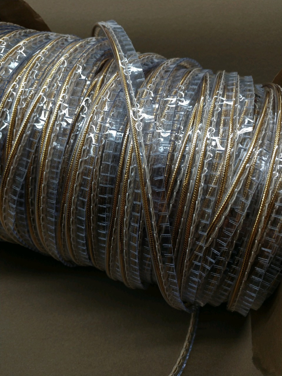 Gold-2 Tinsel Seat Welt - Sold by the CONTINUOUS YARD! - J & J Auto Fabrics