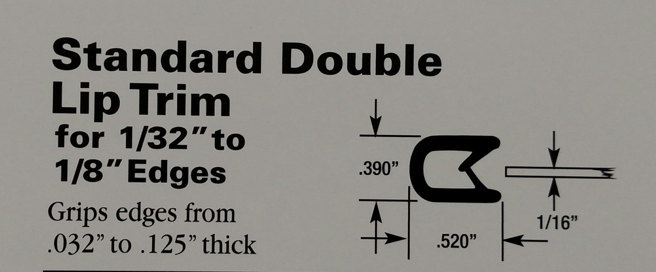 Snap-On "Pinch-Welt" Dk Brown Trim - Sold by the CONTINUOUS YARD! - J ...