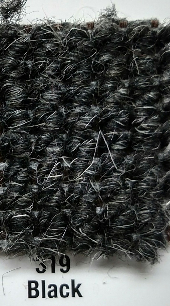 Imported German Wool Square Weave Carpet 65" - 319 Black*NOTICE* - J ...