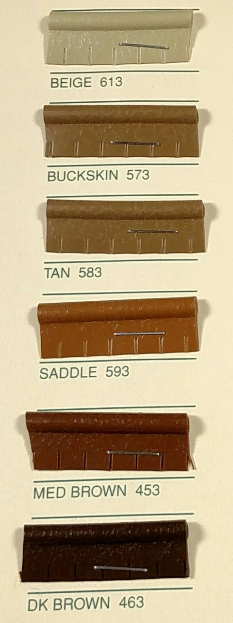 Embossed Snipped Seat Welt 453 Medium Brown - Sold by the CONTINUOUS ...