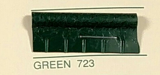 Embossed Snipped Seat Welt 723 Green - Sold by the CONTINUOUS YARD! - J ...
