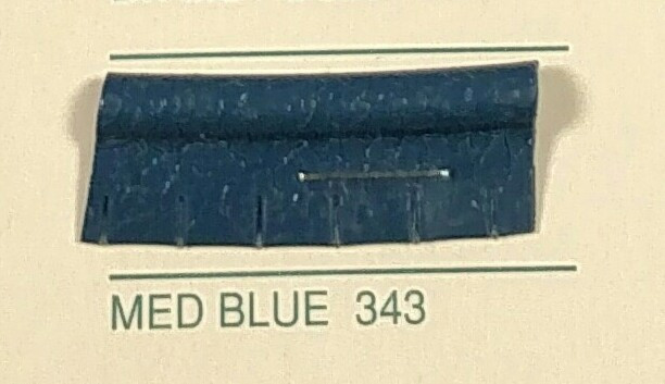 Embossed Snipped Seat Welt 343 Medium Blue - Sold by the CONTINUOUS ...