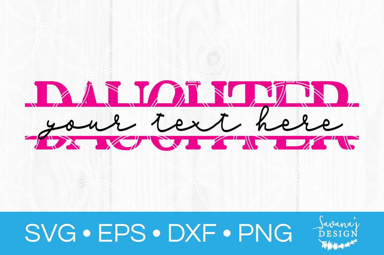 Daughter Split Monogram SVG