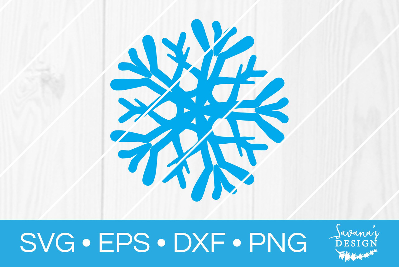 Snowflake SVG v3 - SVG EPS PNG DXF Cut Files for Cricut and Silhouette ...