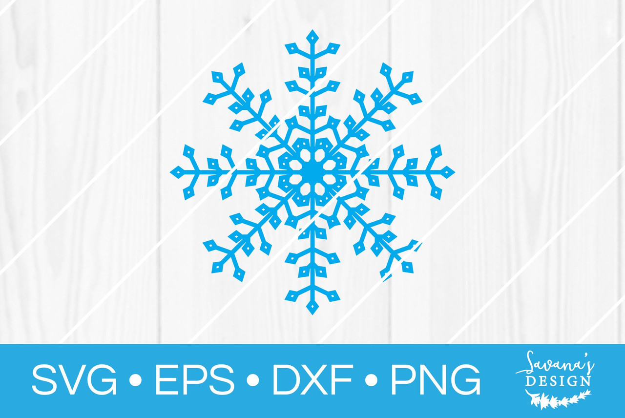Snowflake SVG v7 - SVG EPS PNG DXF Cut Files for Cricut and Silhouette ...