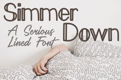 Simmer Down Font - SVG EPS PNG DXF Cut Files for Cricut and Silhouette ...