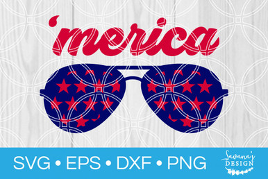 Merica SVG - SVG EPS PNG DXF Cut Files for Cricut and Silhouette Cameo ...