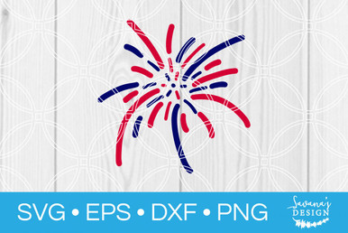 Firework SVG - SVG EPS PNG DXF Cut Files for Cricut and Silhouette ...