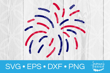 Firework SVG v2 - SVG EPS PNG DXF Cut Files for Cricut and Silhouette ...