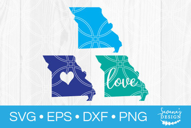 Missouri SVG - SVG EPS PNG DXF Cut Files for Cricut and Silhouette ...