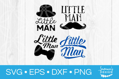 Little Man SVG Bundle - SVG EPS PNG DXF Cut Files for Cricut and ...