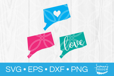 Connecticut SVG - SVG EPS PNG DXF Cut Files for Cricut and Silhouette ...