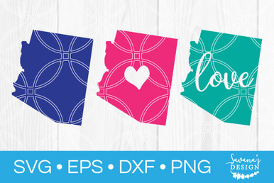 Arizona SVG - SVG EPS PNG DXF Cut Files for Cricut and Silhouette Cameo ...