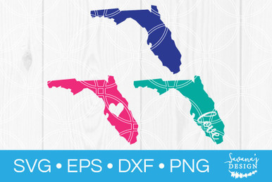 Florida SVG - SVG EPS PNG DXF Cut Files for Cricut and Silhouette Cameo ...