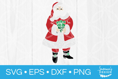 Santa Claus SVG - SVG EPS PNG DXF Cut Files for Cricut and Silhouette ...