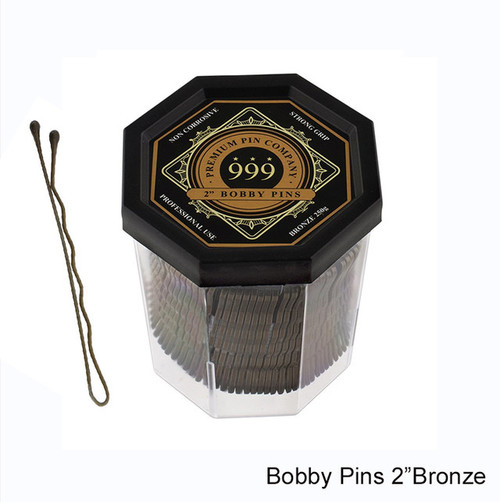 Premium Pin Company 999 Bobby Pins 2” Bronze 250pc