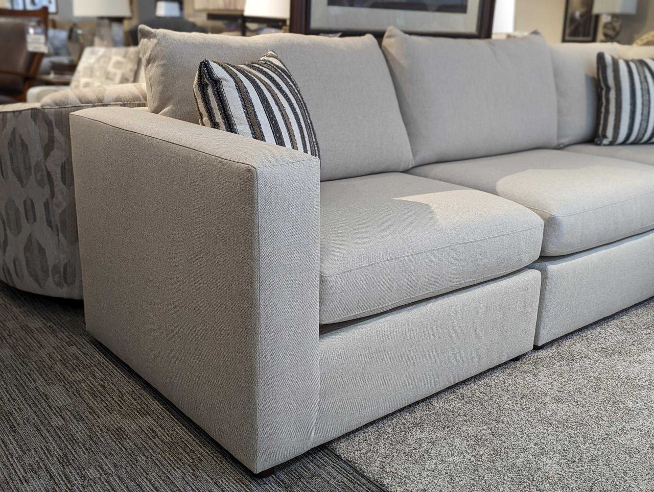 Bassett Beckham Sofa Wide Arm Sofa With Chaise