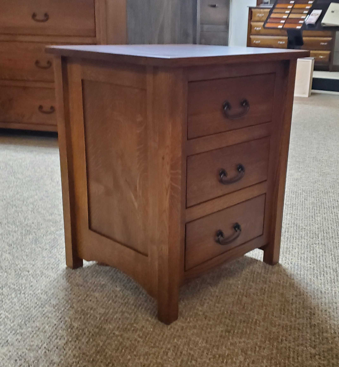 Amish Mission Nightstand: Quarter Sawn Oak