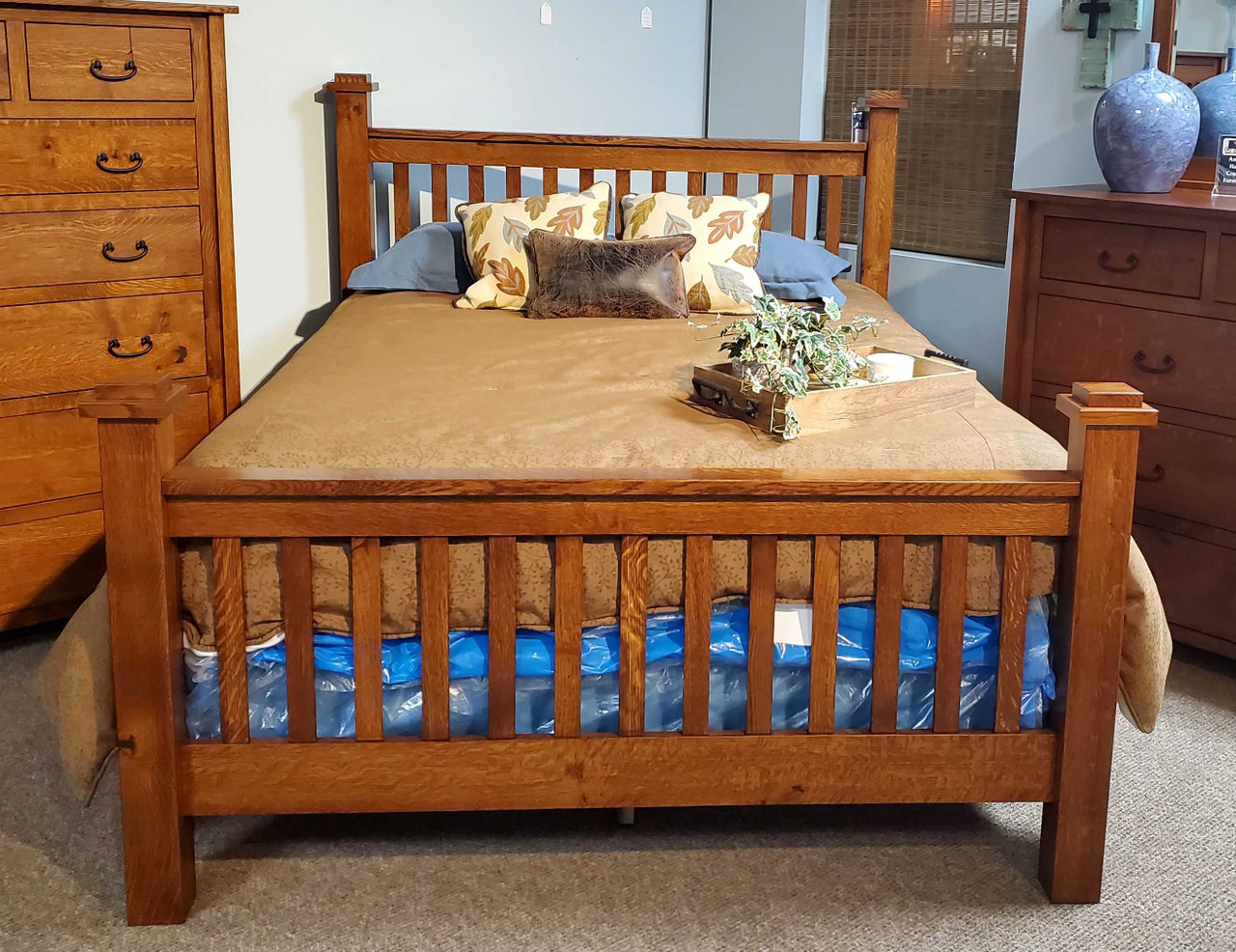 Mission style oak furniture store