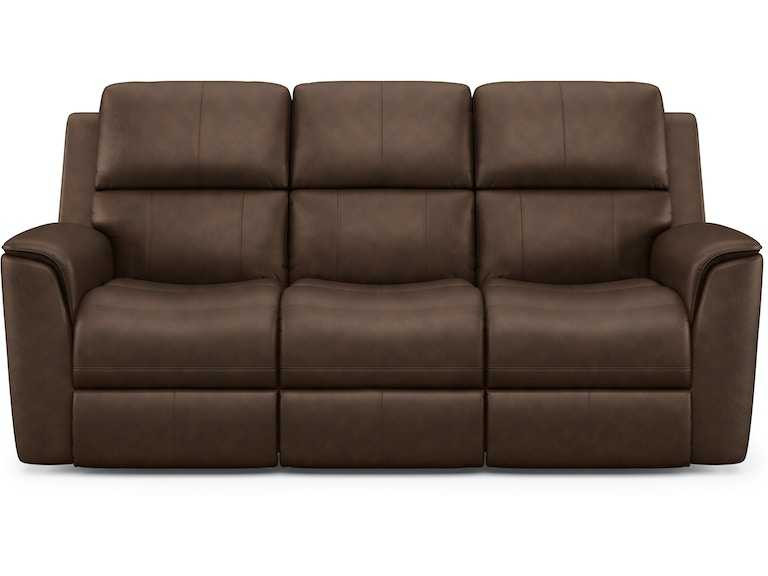 Flexsteel Henry Power Reclining Sofa: Leather Comfort