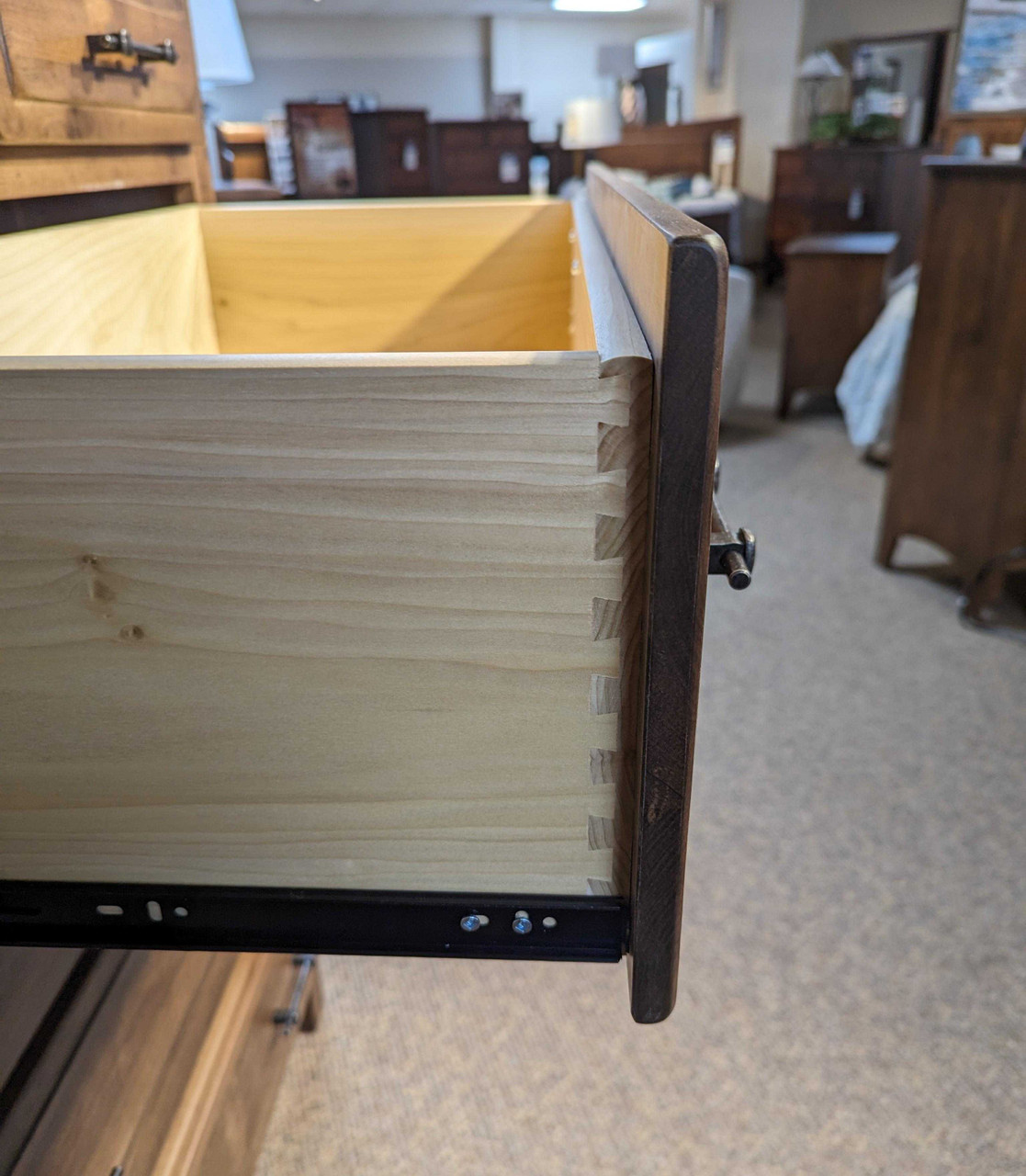 Amish Yoder's Hand Planed Solid Maple 6-Drawer Chest