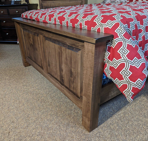 Amish Solid Maple Queen Bed - Hand Planed & Timeless