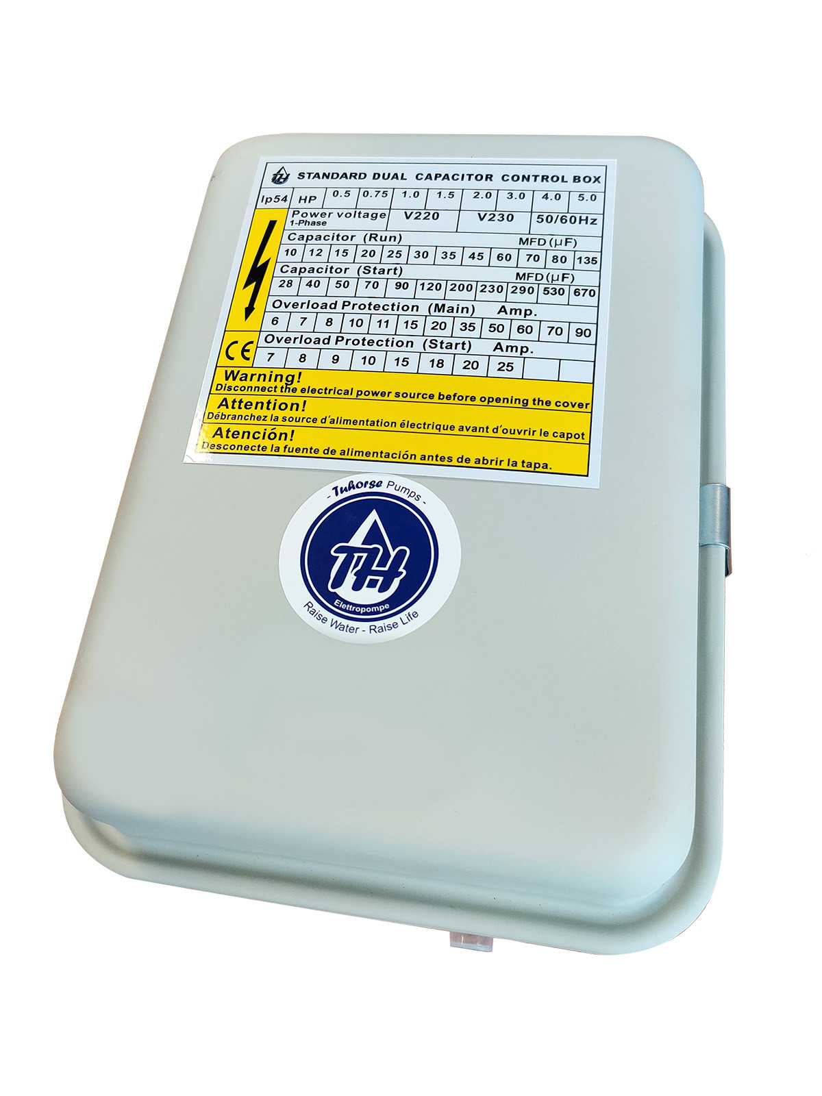 Well Pump Control Boxes | 1.5HP 230V Single Phase Control Box | Tuhorse