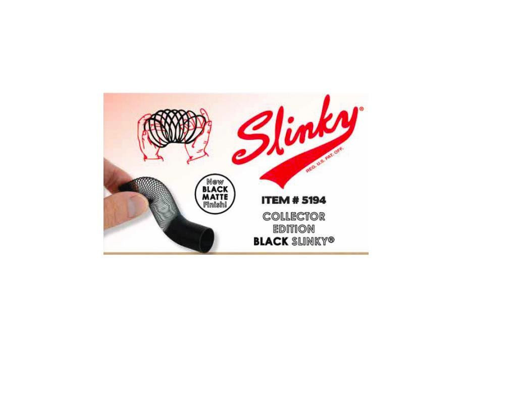 World's Smallest Slinky 75th Anniversary (Black) 5194 - Retro Hobby
