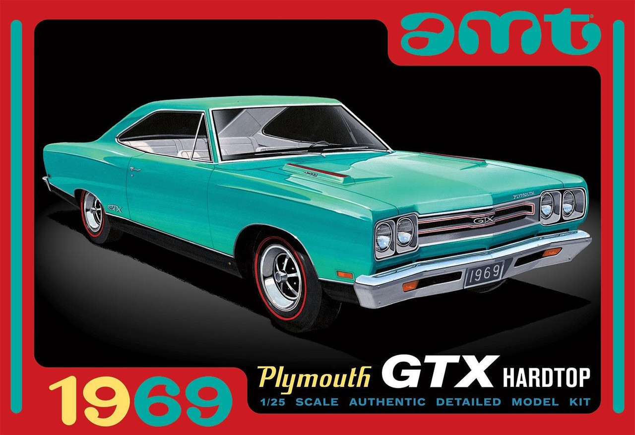 AMT 1:25 Scale 1969 Plymouth GTX Hardtop Model Kit AMT1483 - Retro Hobby