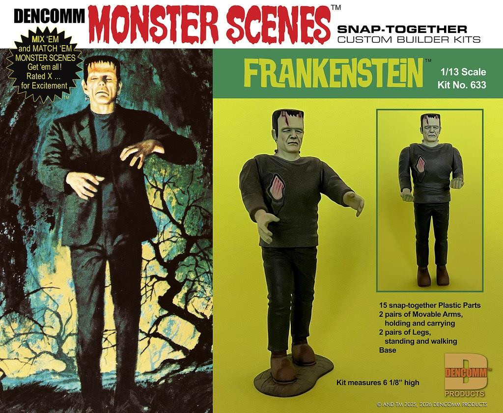 Atlantis Dencomm 1:13 Scale Monster Scenes Series 1 Model Kits - Retro ...