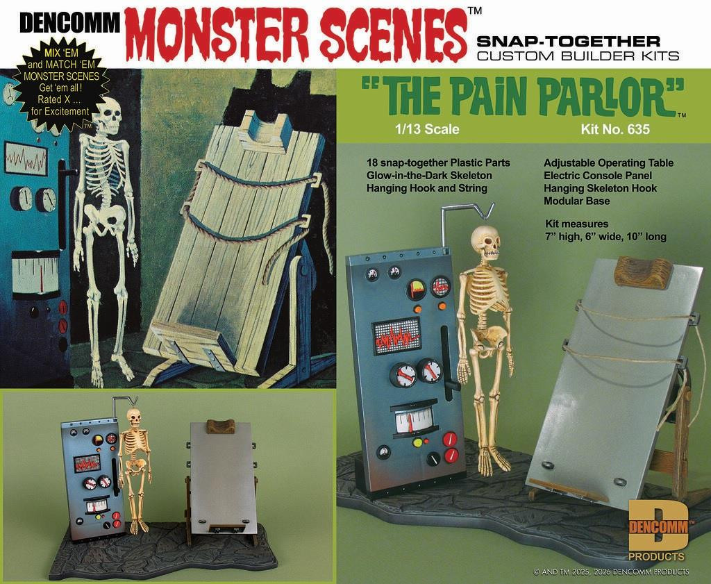 Atlantis Dencomm 1:13 Scale Monster Scenes Series 1 Model Kits - Retro ...