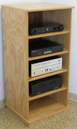 Stereo Cabinet 50" High Oak Maple