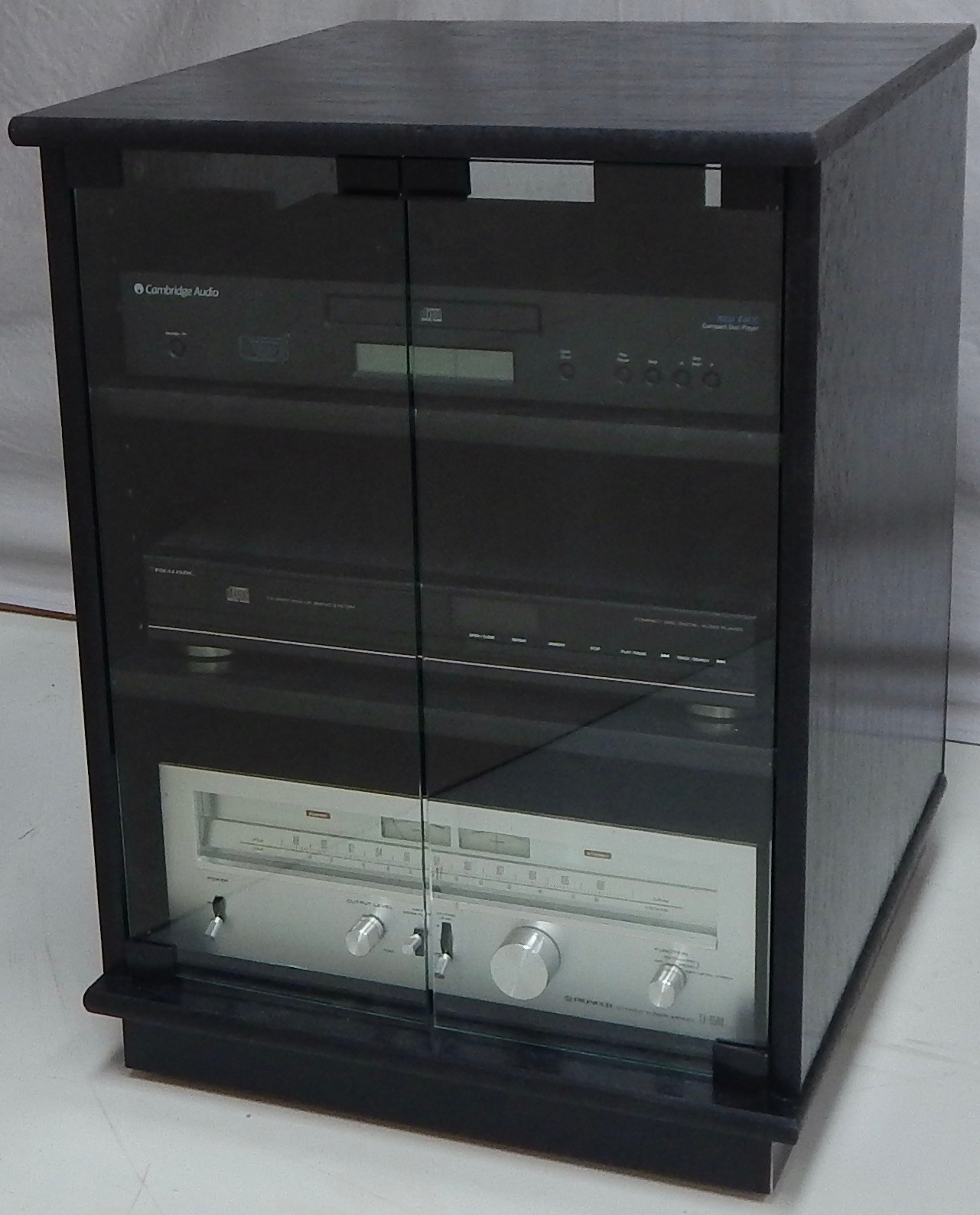Stereo Cabinet with Glass Doors | Audio Cabinets with Doors