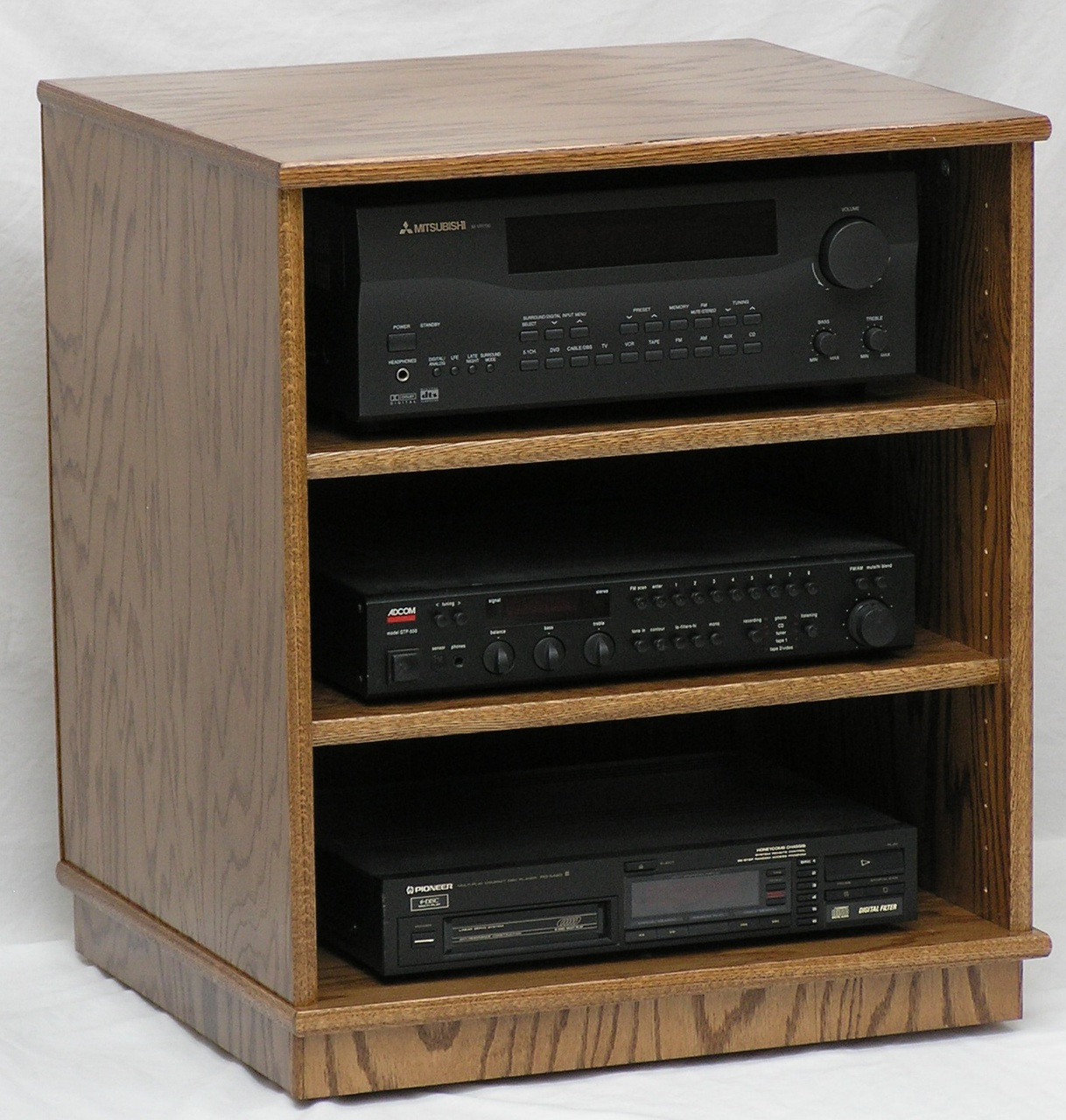 Stereo Rack 27" High Oak Maple Plywood