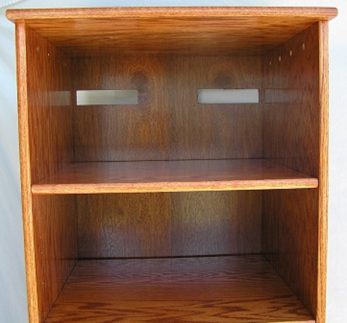 Stereo Rack w Glass Doors 27"High Oak Maple