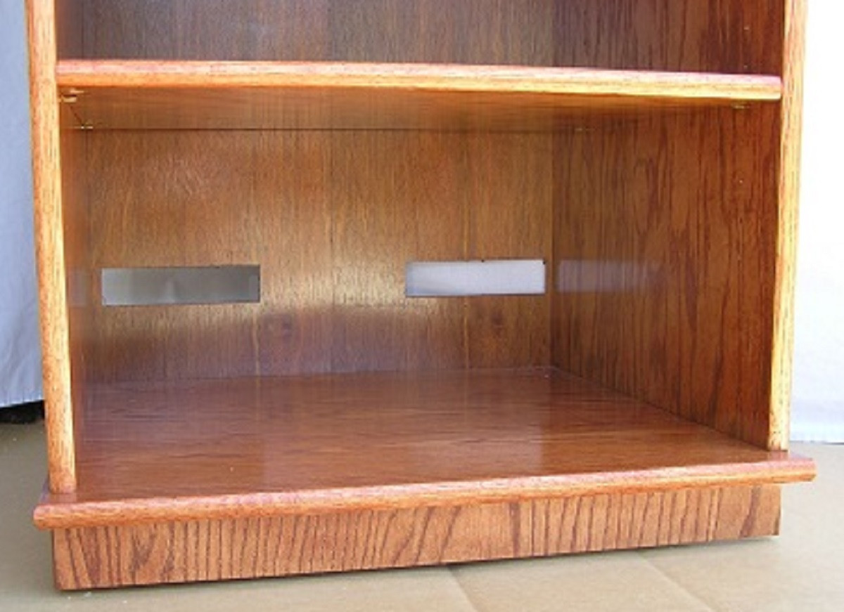 Stereo Rack w Glass Doors 27"-73" High Oak Maple FREE SHIPPING USA made