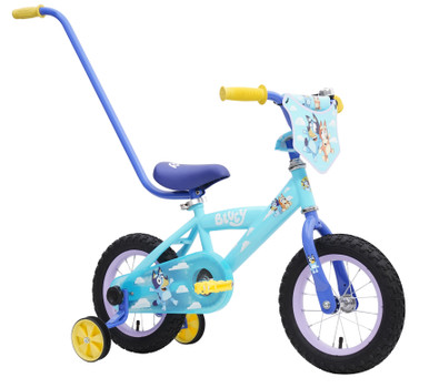 Bluey 30cm Bike with Push Handle | Toymate | Bikes