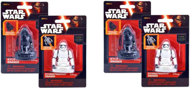 Star Wars EP7 Molded Eraser on Card Kylo and Stormtrooper Bundle | Toymate