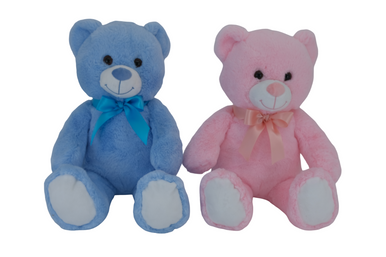 Bear Plush 36cm - Blue/Pink | Toymate
